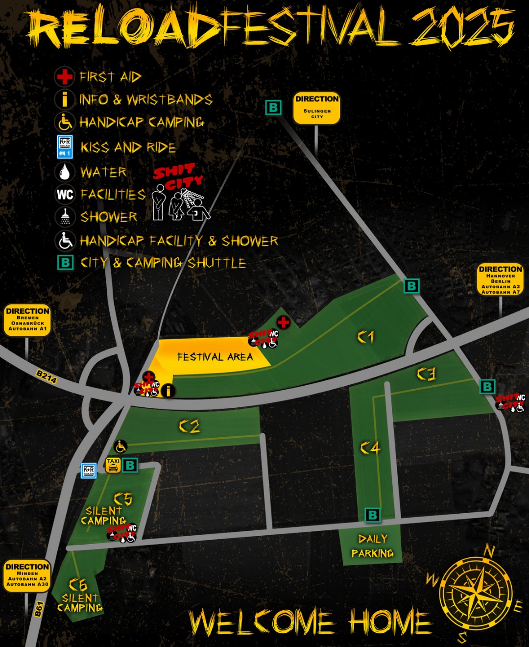 Reload Festival 2025 - Harita